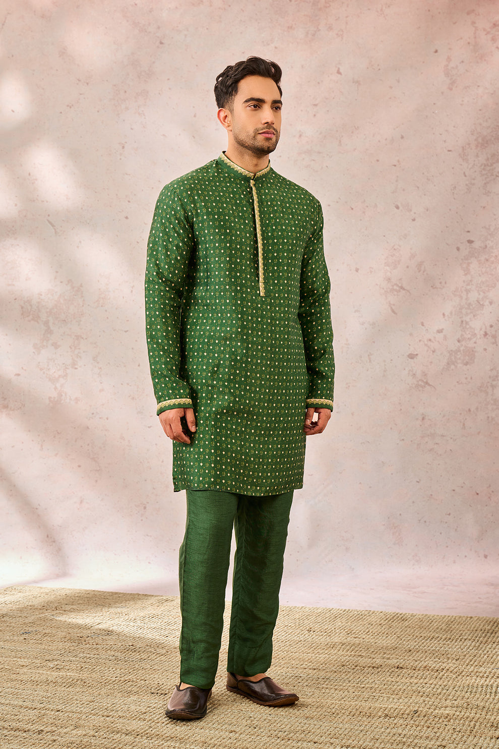 Green Tree of Hearts Kurta Set – House Of Masaba